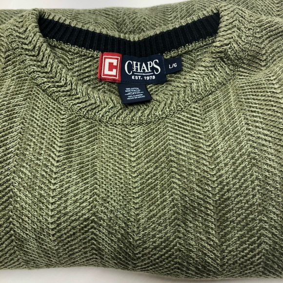 Chaps | Sweaters | Mens Large Chaps Sweater Green | Poshmark